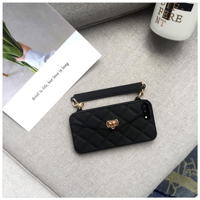 Luxury New Diagonal Chain Lanyard Wallet iPhone Case – Dealggo.com